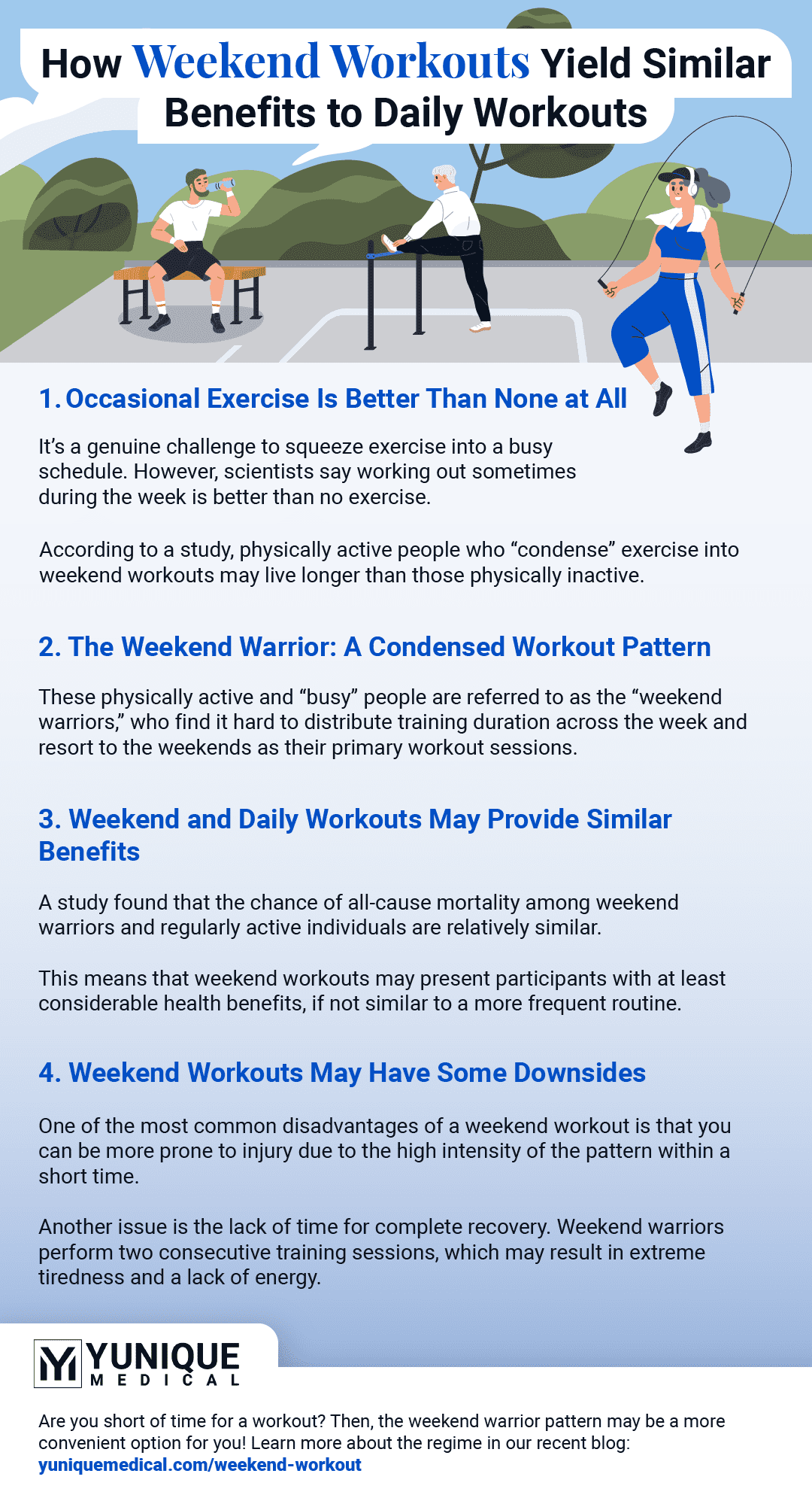 How Weekend Workouts Yield Similar Benefits to Daily Workouts - Yunique ...